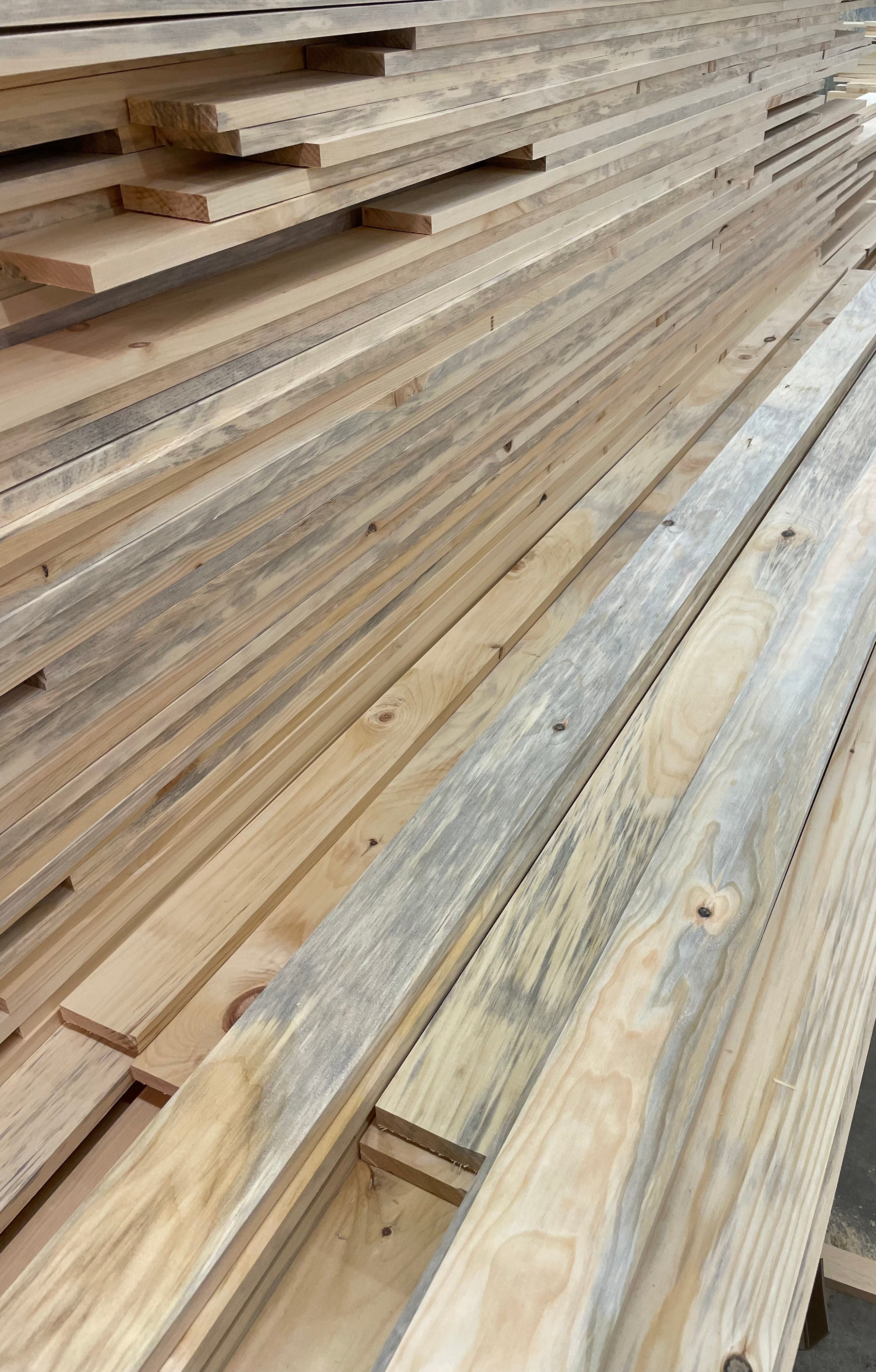 1x4 - Blue Stain Pine - - Premium Grade Wood Cut to Size Ready to Ship ...